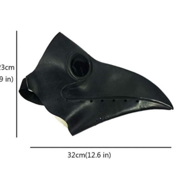 Accessories | Halloween Plague Doctor Mask Black Bird Beak Mask | Poshmark